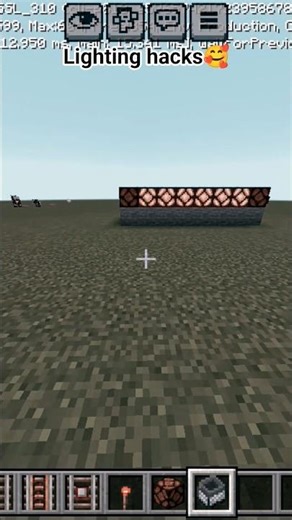 Minecraft light hacks #youtubeshorts #viralshorts #minecraft