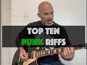 Top Ten Punk Riffs Guitar Lesson + Tutorial