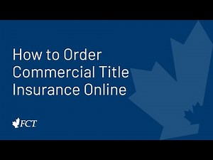 How to Order Commercial Title Insurance Online