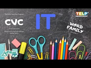 💥 CVC -IT Family Words | Learn to Read with Phonics | Hit, Sit, Bit, Fit, Kit