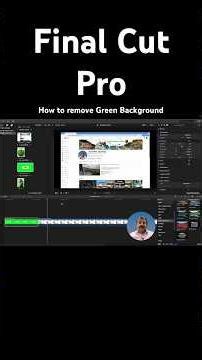 Final Cut Pro Tutorial- How to remove green background #finalcutpro #greenbackground