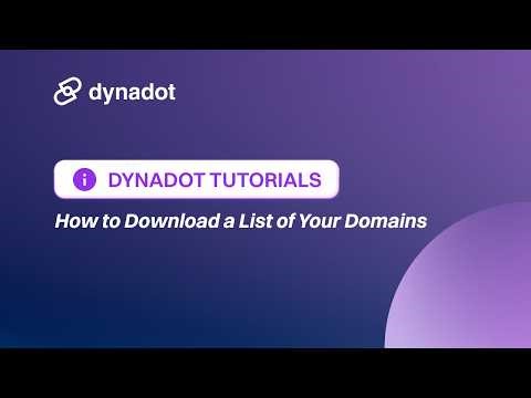 Domain Management Tips: How to Easily Export Your Domains from Dynadot