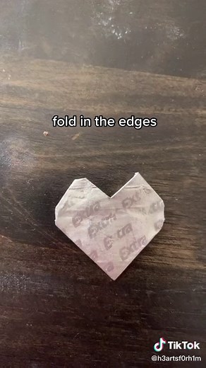 Creative Ways to Make Heart Shapes with Gum Wrappers