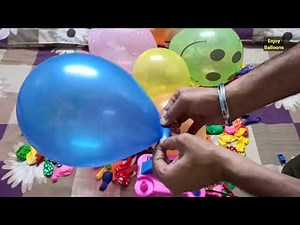 Blowing Balloons || Inflated the Balloon with Balloons Machine || Bursting Popping