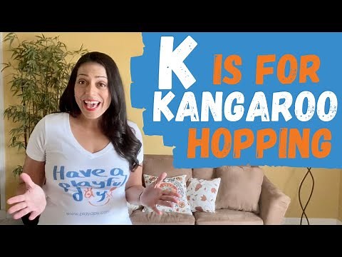 KANGAROO HOPPING | Animal Walk to Teach Kids | Preschooler Home Exercise | Physical Education
