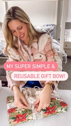 351K views · 46K reactions | My super simple and reusable gift bow!...