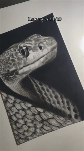 Drawing snake🐍... so realistic that you can smell them #drawing