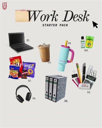 What is your work desk starter pack looks like?