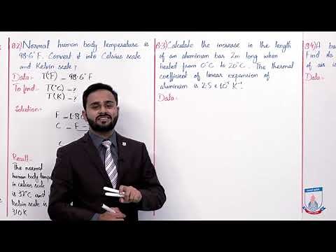 Class 9 - Physics - Chapter 8 - Lecture 15 - Numericals (8.1 to 8.4) - Allied Schools