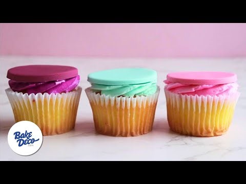 How to Make a Perfect Fondant Flat Top Disc for Cupcakes | Easy Tutorial