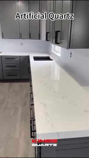 Engineered Quartz Countertop Installation, Welcome to inquire! Ready-made or customized stone can be ordered. Phone/WA: （ 86） 18120716276 Email: fifilin@kingsquartz.com Address:Da Phuoc No. 4 Community, Da Phuoc District, Bac Ninh City, Bac Ninh Province, Vietnam #ArtificialStone #quartz #Project #supplier #countertop