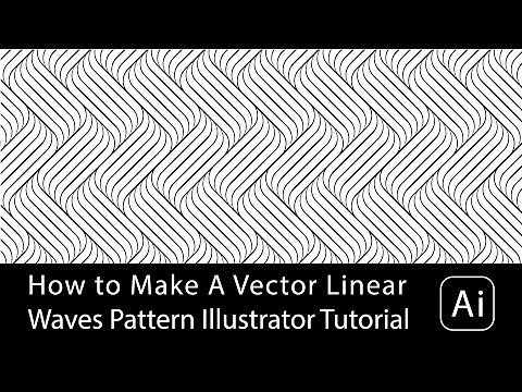 How to Make A Vector Linear Waves Pattern Illustrator Tutorial