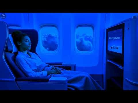 Sleep in a Quiet First Class Cabin | Smooth Jet Engine White Noise Ambience for Sleep, Relax & Focus