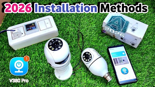 how to install and setup wifi bulb camera with v380 pro app easy to configuration wifi camera vith v380pro mobile app Install a V380 Pro Wi-Fi bulb camera by screwing it into a socket, powering it on, and waiting for voice prompts. Open the V380 Pro app, tap the " " icon, select "Add Camera," then choose "WiFi Smart Camera". Use the "AP hotspot connection" method, connecting your phone to the camera's "MV ID" Wi-Fi, then input your home Wi-Fi details for configuration. | Call The Technician