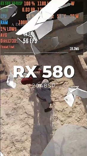 Gaming Test: Amazon Graphics Card under 10K - RX 580 8GB 2048SP