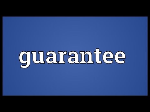 Guarantee Meaning