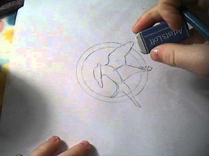 How to Draw the Mockingjay Badge