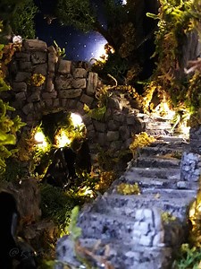 Forest Ruins Book Nook: Miniature Woodland Diorama Bookshelf Insert - Etsy