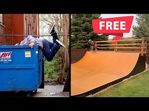 Learning How to Build A FREE Mini Ramp