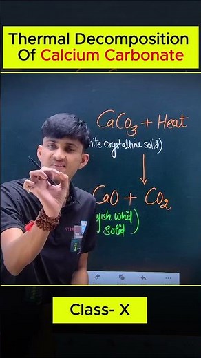Thermal Decomposition of Calcium Carbonate Class 10 Chemistry 2025-26 #cbse2025