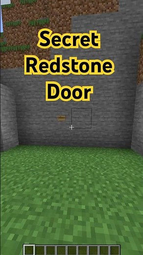 Minecraft Secret Redstone Door Easy Tutorial! #shorts #minecraft #tutorial #gaming #minecraftbuilds