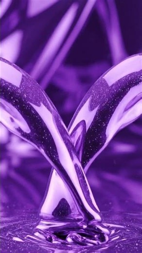 Violet Chrome Fold 4K — Heavy Metallic Self-Twisting Flow