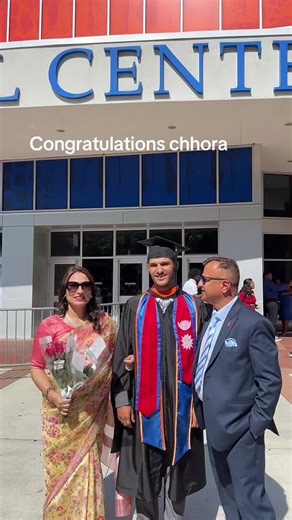 Congratulations to Our Son on His Master's Degree