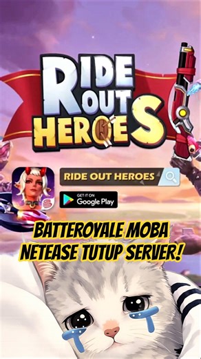 NETEASE'S BATTLEROYALE MOBA GAME IS CLOSING SERVERS! Ride Out Heroes #shorts