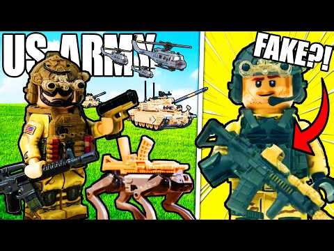 I built a Fake LEGO MODERN ARMY from Temu...