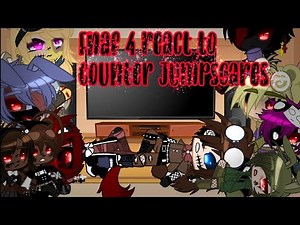 Fnaf 4 Animatronics react to"Fnaf 4 counter jumpscares" Credit in the description