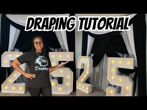 How to Create Elegant Draping for a Graduation Backdrop | Step-by-Step Tutorial