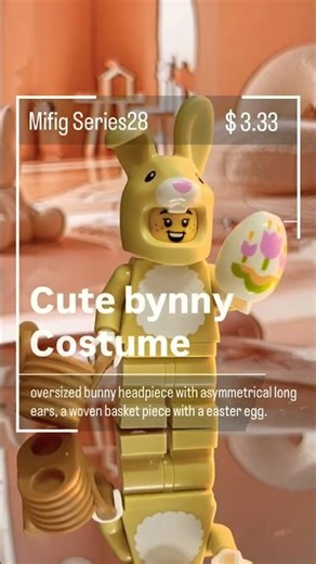 LEGO Minifigure Series28 – Cute Bunny Costume | TOPMIFI 090