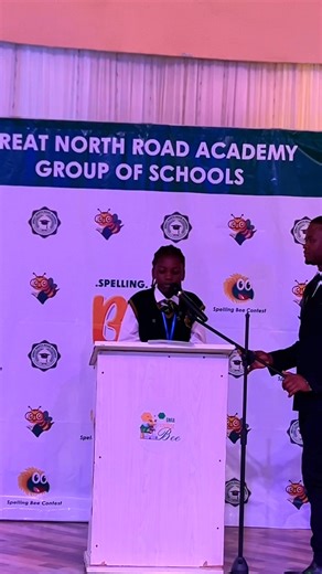 WATCH NOW - One of our learners showcases her reading skills in the Grade 6 Reading Competition. This is the Great North Road Academy Spelling Bee Competition 2025. 💪🏽🐝 | Dr Rozious Siatwambo