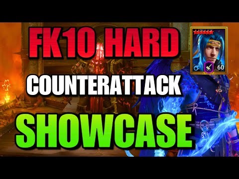 Fire Knight 10 Hard COUNTERATTACK Showcase – Ninja Carry + Builds | RAID: Shadow Legends