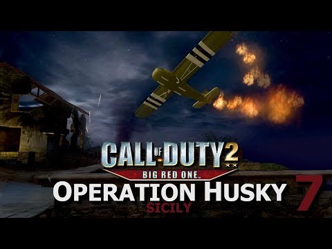 Call of Duty 2 Big Red One: Operation Husky HARD Gameplay