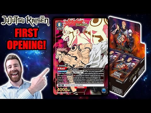 Jujutsu Kaisen Union Arena Card Game Booster Box Opening!