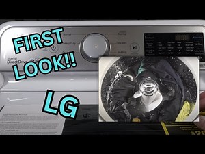 First Look, Full Wash LG WT7305CW AGITATOR Washer Work Pants