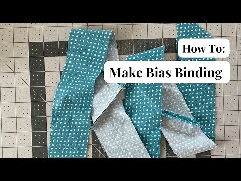How to Make Bias Binding from a Square of Fabric