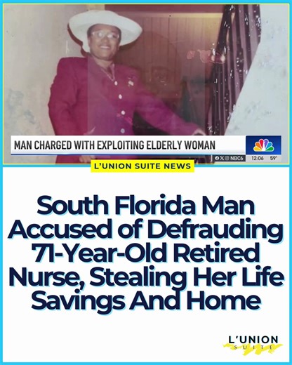 A 55-year-old Haitian man has been arrested and charged with multiple first-degree felonies after authorities say he orchestrated a cruel scheme to exploit a cognitively impaired 71-year-old retired nurse, draining her life savings.⁠ ⁠ Lyne Bien-Aime was taken into custody on Monday, February 24, following a lengthy investigation. He faces charges including exploitation of an elderly or disabled person (over $50,000), grand theft from a person over 65 (over $50,000), scheme to defraud (over $50,