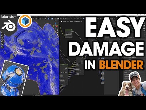 Easy MATERIAL DAMAGE in Blender with Fluent Materializer - How to Add 5 Kinds of Damage!