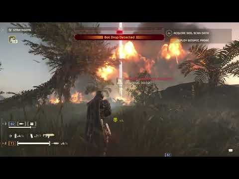 6 orbital barrages in one spot