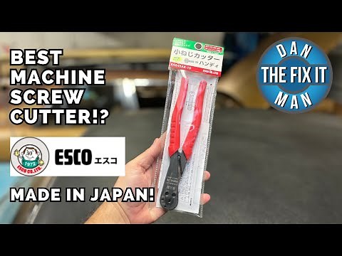Best Machine Screw Cutter? Made in Japan! Easy Cut - One Step - No Deburring Needed! Esco Co. LTD.