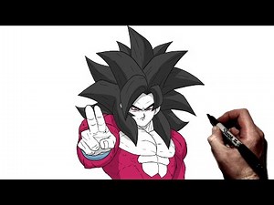 How To Draw SSJ 4 Goku | Step BY Step | Dragon Ball