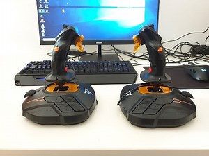 Thrustmaster T16000M Dual stick Extreme Tuning Mod