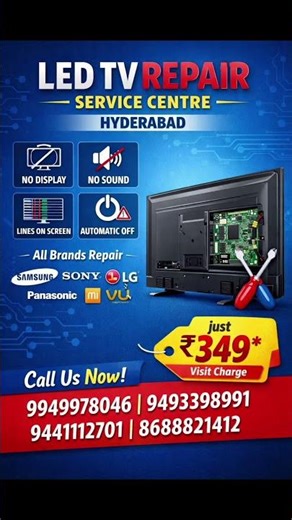 LED | LCD | Smart TV Repair Hyderabad / Android & Smart TV Repair Centre Hyderabad #tv #repairing