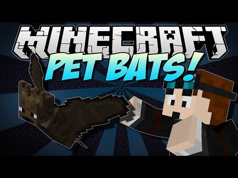 Minecraft | PET BATS! (Feed Them Pie & Call Them Your Own!) | Mod Showcase [1.6.1]