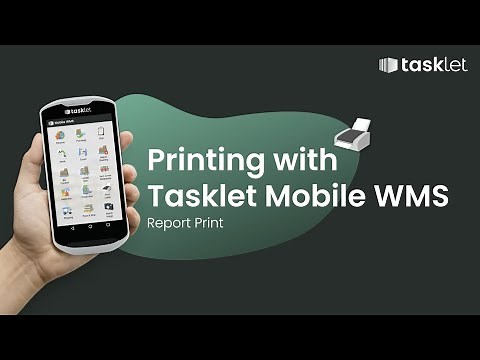 Report Print function with Tasklet Mobile WMS for BC/NAV