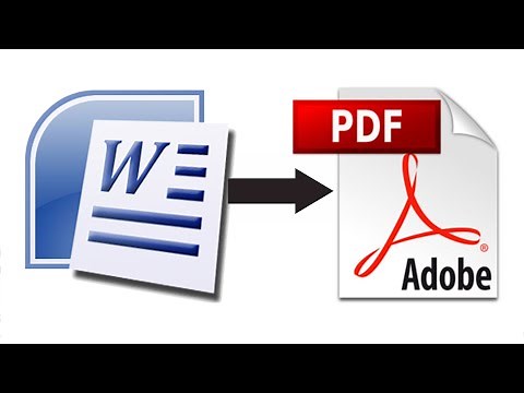 How To Convert a Word documents to PDF for FREE