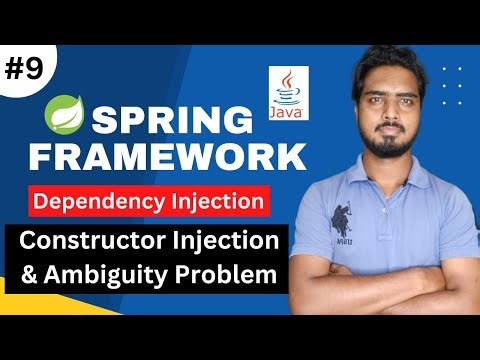 #9 Constructor Injection & Ambiguity Problem Solution | Spring Framework Tutorials