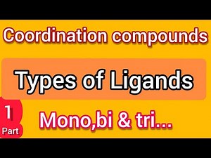 Types of Ligands | Coordination compounds